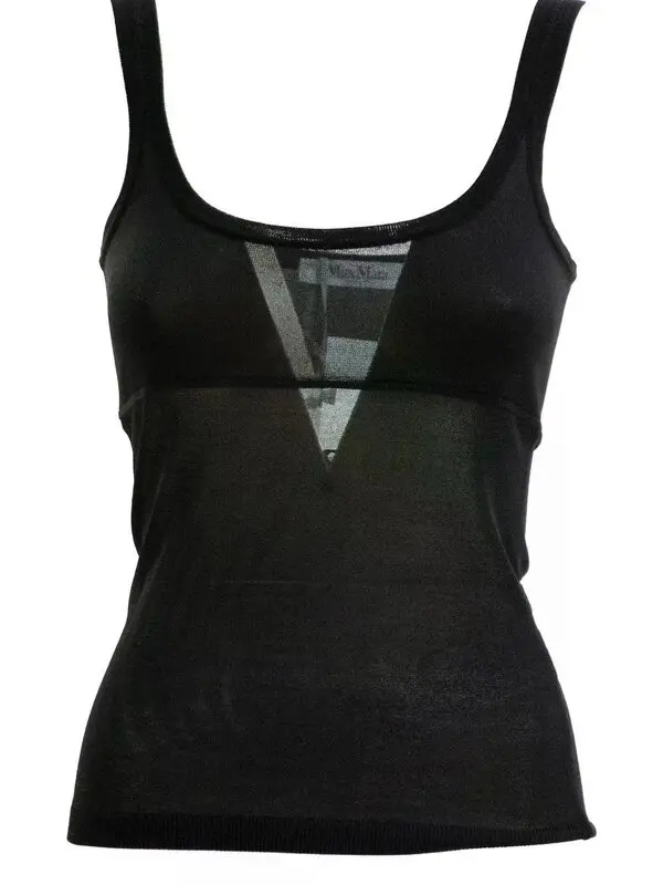 Max Mara Sheer-panel Tank Top