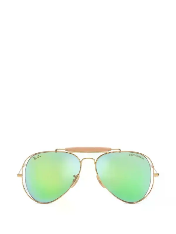 Dolce & Gabbana Aviator Sunglasses - Gold
