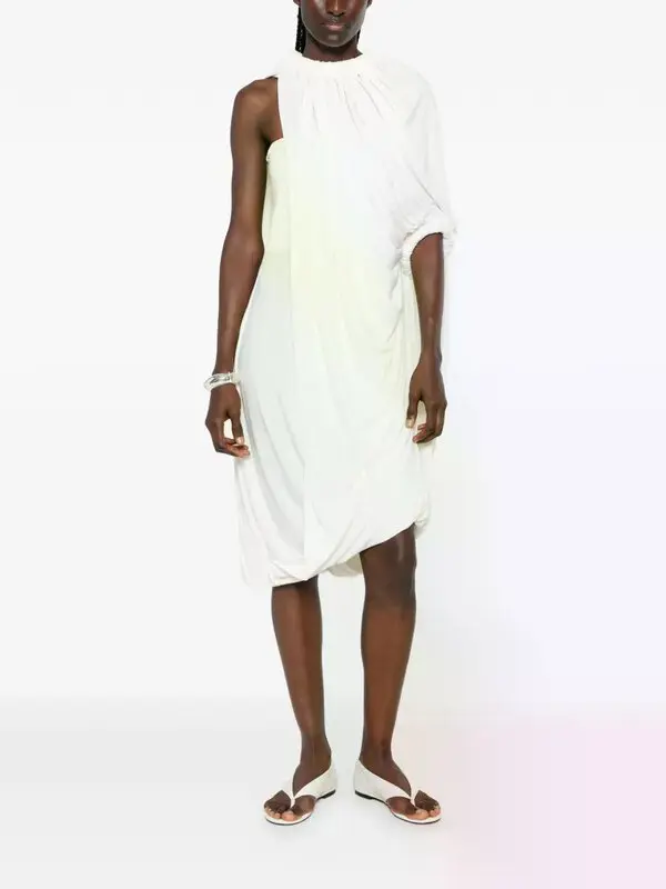 Coperni Draped Smocked Midi Dress