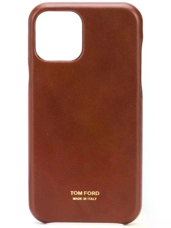 TOM FORD Logo-print Iphone 11 Pro Case - Brown