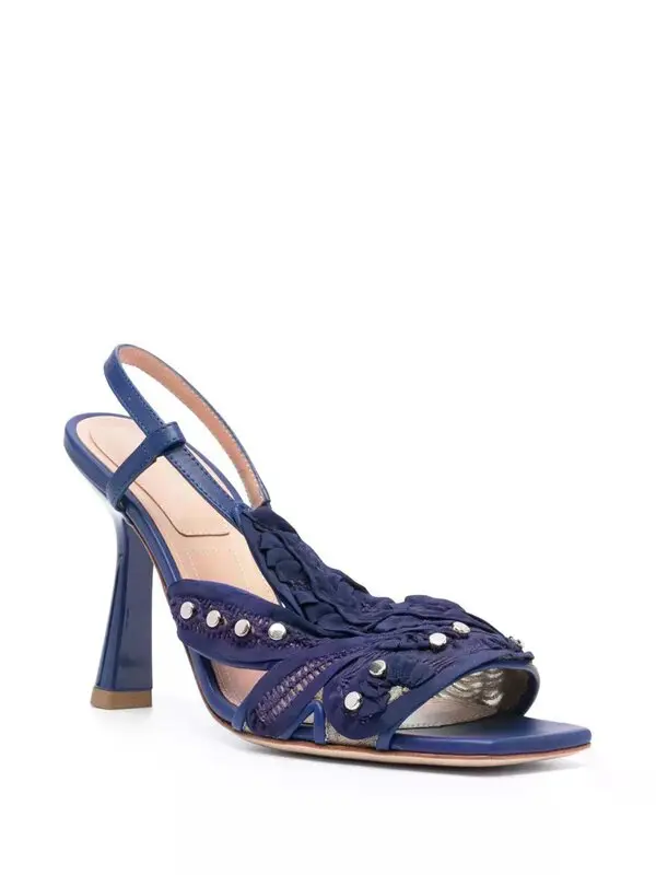 Alberta Ferretti 100mm Stud-embellished Sandals