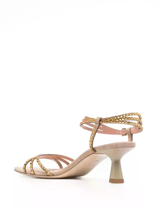 Alberta Ferretti 55mm Crystal-embellished Leather Sandals