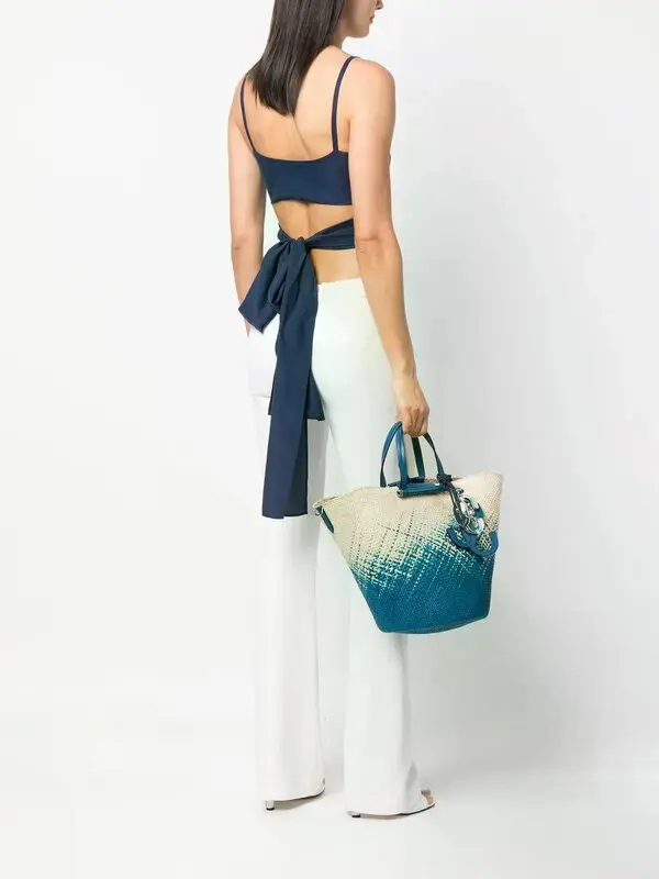 Alberta Ferretti V-neck Cami Top With Rear Tie
