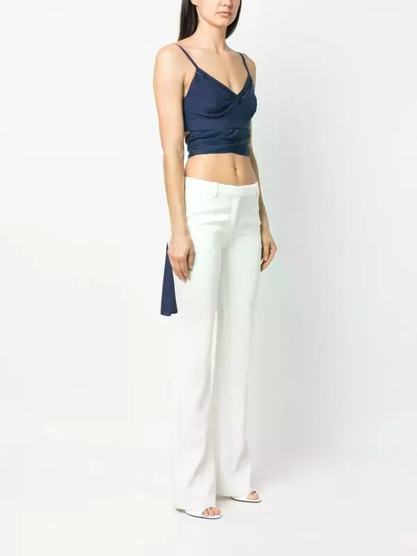 Alberta Ferretti V-neck Cami Top With Rear Tie