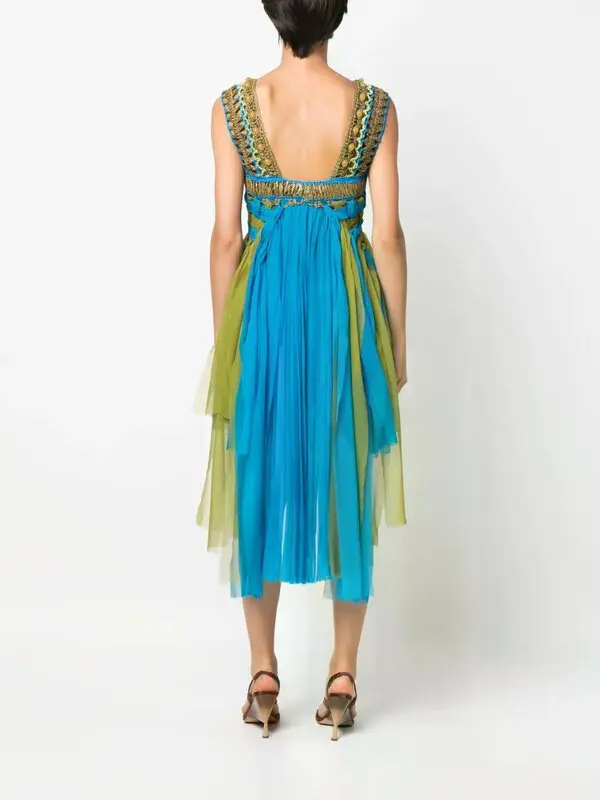Alberta Ferretti Embellished Midi Dress