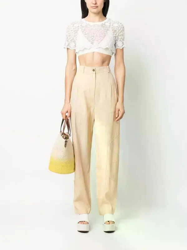 Alberta Ferretti High-waisted Tailored Trousers