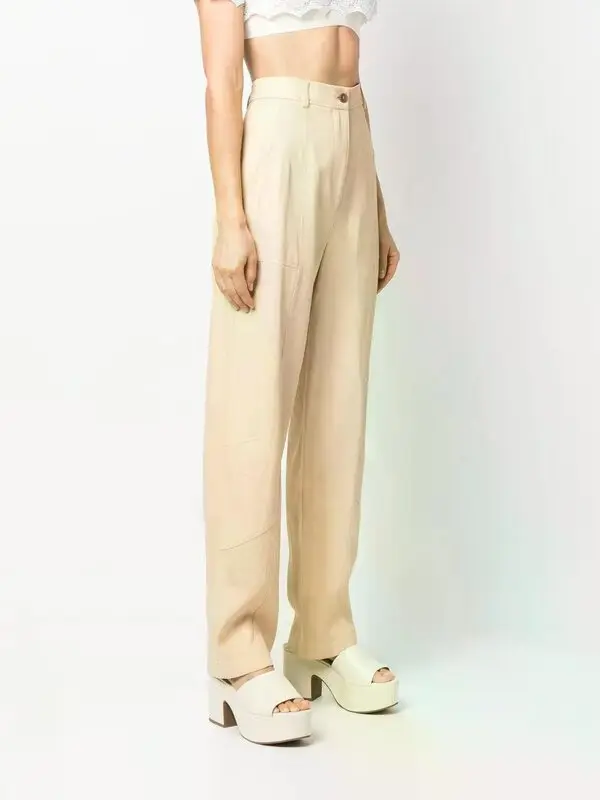 Alberta Ferretti High-waisted Tailored Trousers