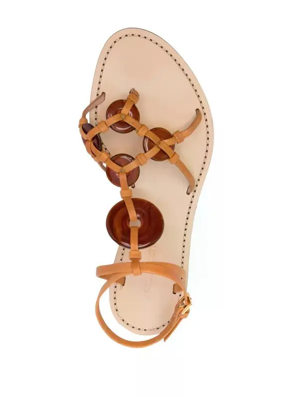 Alberta Ferretti Plexi-rings Embellished Sandals