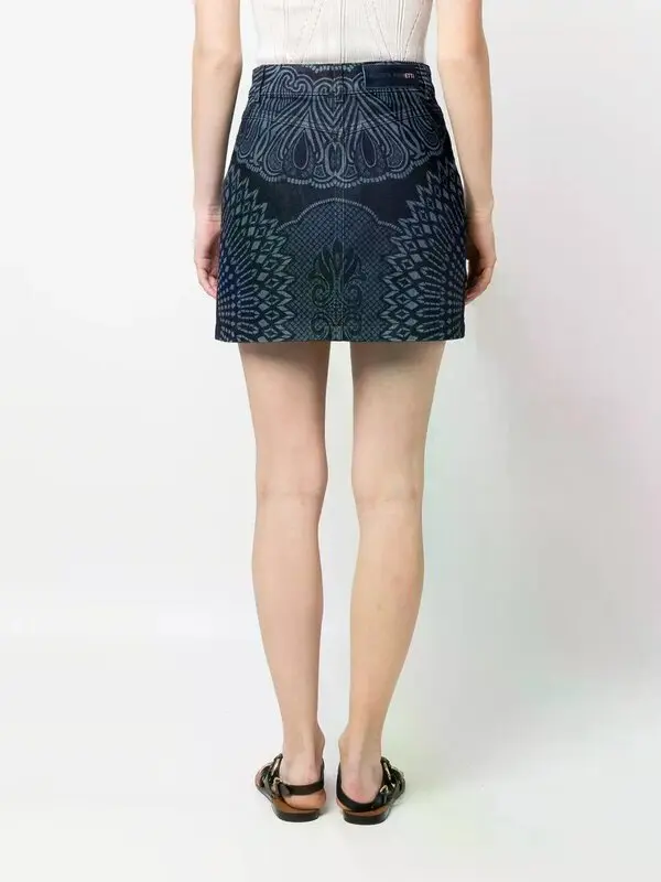 Alberta Ferretti Patterned Jacquard Skirt