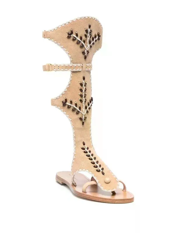 Alberta Ferretti Embellished Gladiator Sandals