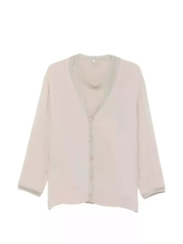 Giorgio Armani V-neck Button-up Jacket And Blouse