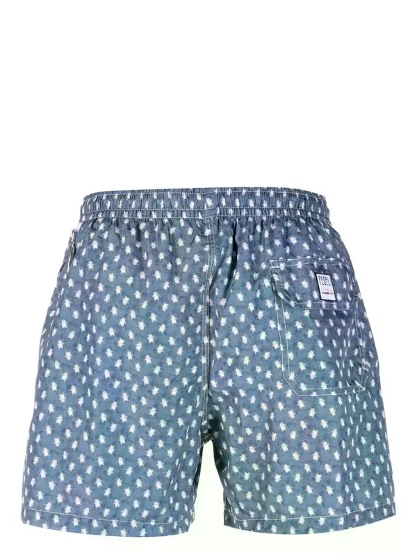 Fedeli Penguin Print Swim Shorts