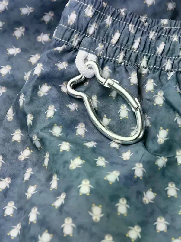 Fedeli Penguin Print Swim Shorts