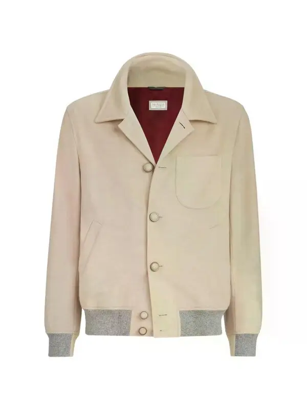 Brunello Cucinelli Lightweight Virgin Wool Cloth Outerwear Jacket