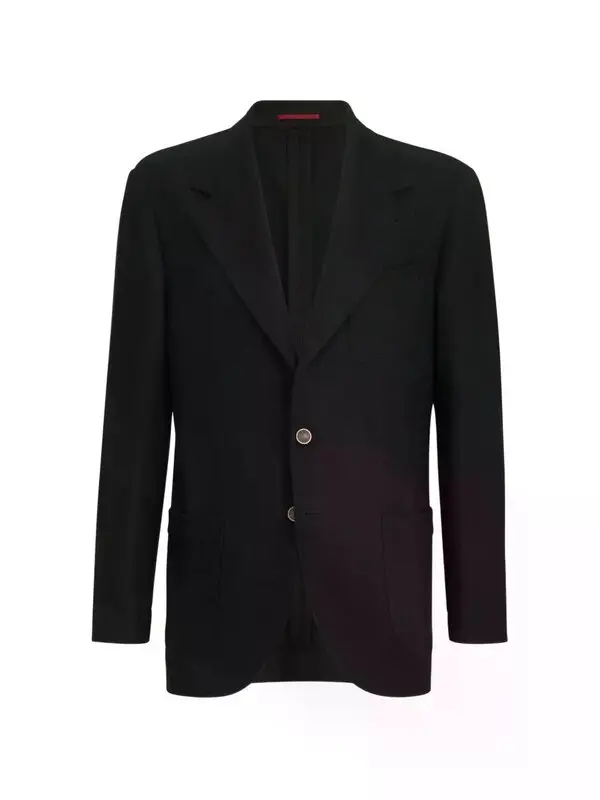 Brunello Cucinelli Cashmere Panama Deconstructed Blazer With Patch Pockets