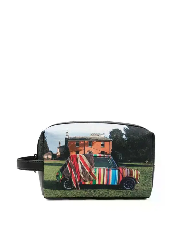 Paul Smith Graphic Print Wash Bag - Black