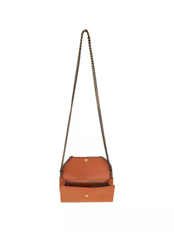 Stella McCartney Falabella Whipstitch-trim Shoulder Bag - Orange
