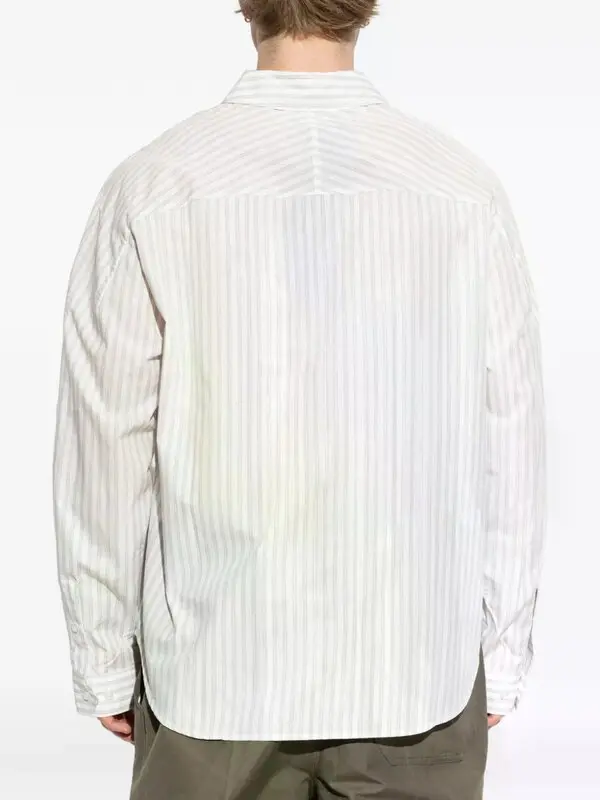 REPRESENT Striped Logo-print Shirt