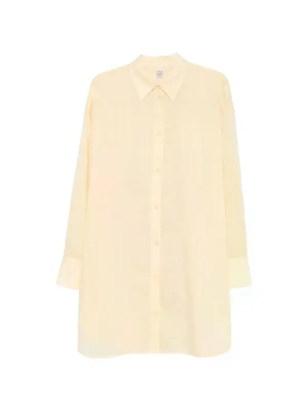 TOTEME Monogram Embroidered Oversized Shirt