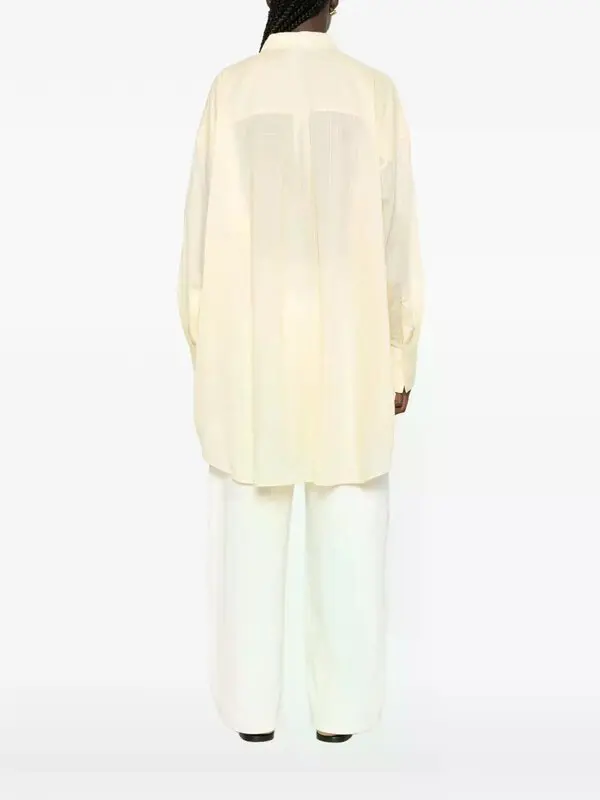 TOTEME Monogram Embroidered Oversized Shirt