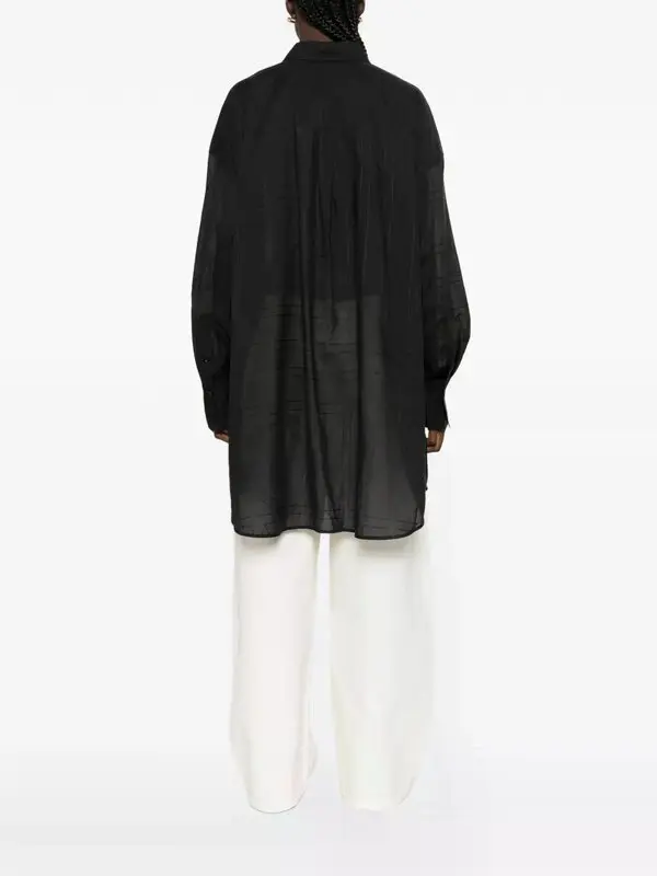 TOTEME Monogram Patterned Oversized Shirt