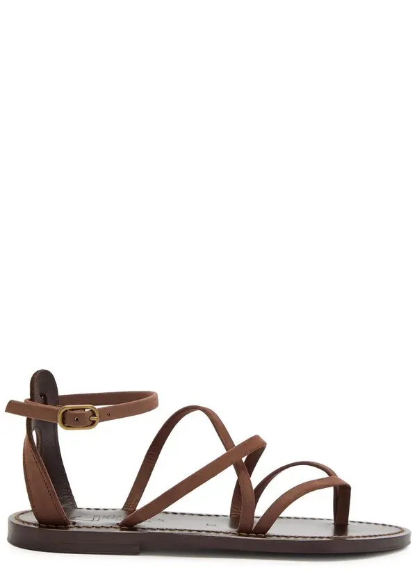 K.JACQUES Epicure Leather Sandals - Brown