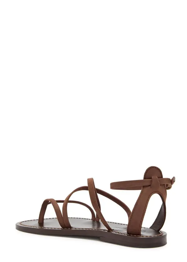 K.JACQUES Epicure Leather Sandals - Brown