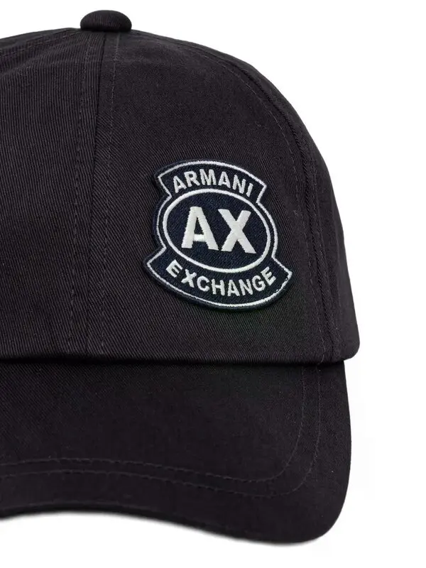 Armani Exchange Baseball Cap With Logo Patch - Blue