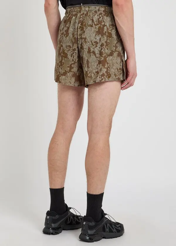 Satisfy Space-o Perforated Stretch-jersey Shorts - Multicoloured 1