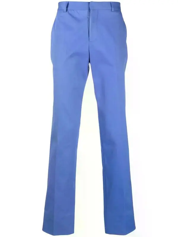 Moschino Embroidered Tailored Trousers - Blue