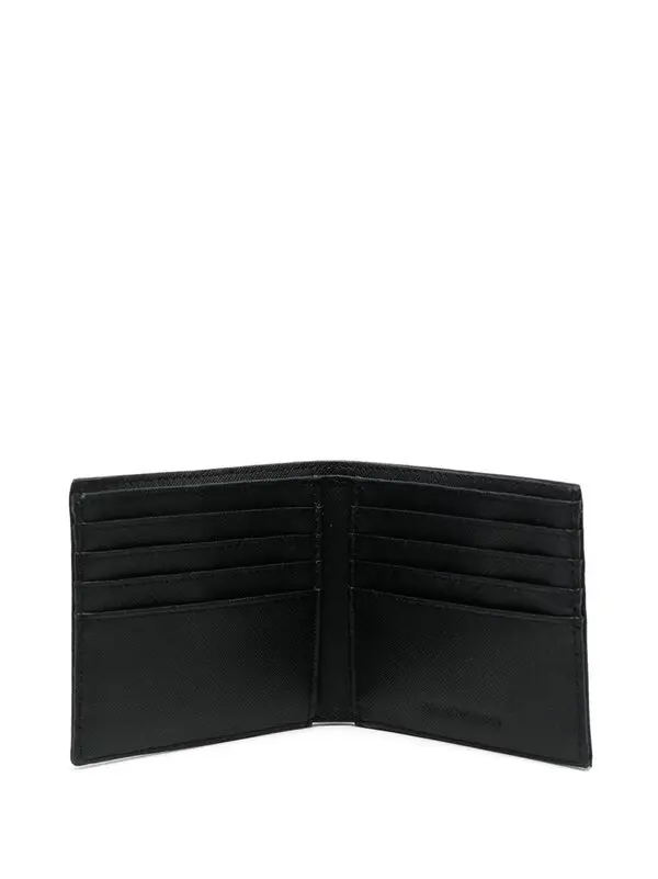Emporio Armani Logo Bifold Wallet - Black