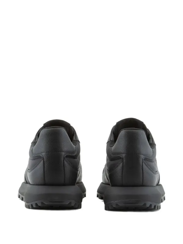 Emporio Armani Logo Plaque Lace-up Sneakers