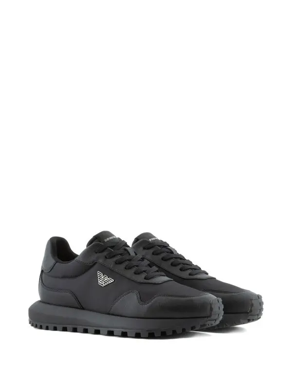 Emporio Armani Logo Plaque Lace-up Sneakers