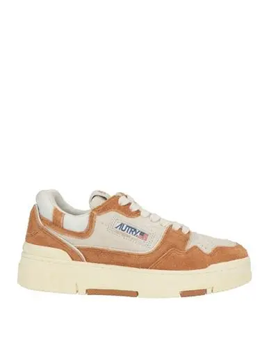 AUTRY Camel Leather Suede Low-top Sneakers