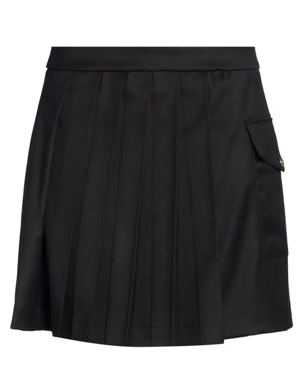 Just Cavalli Pleated Mini Skirt With Flap Pocket