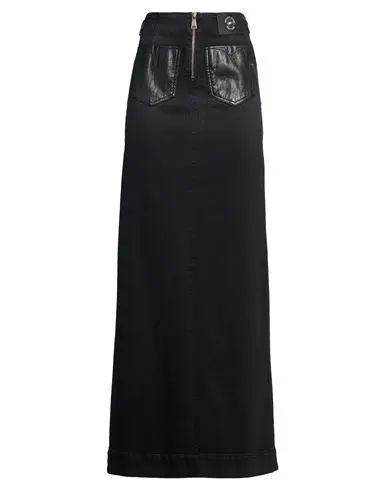 Versace Cotton Elastane Flared Denim Skirt