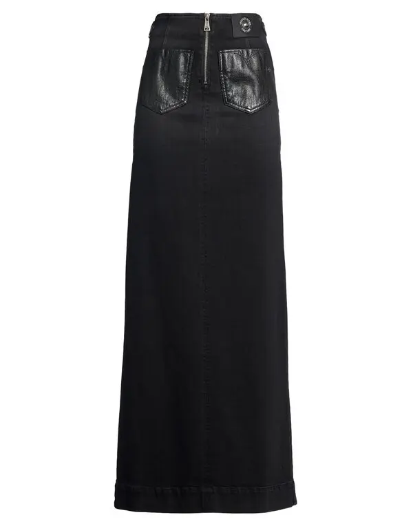 Versace Cotton Elastane Flared Denim Skirt
