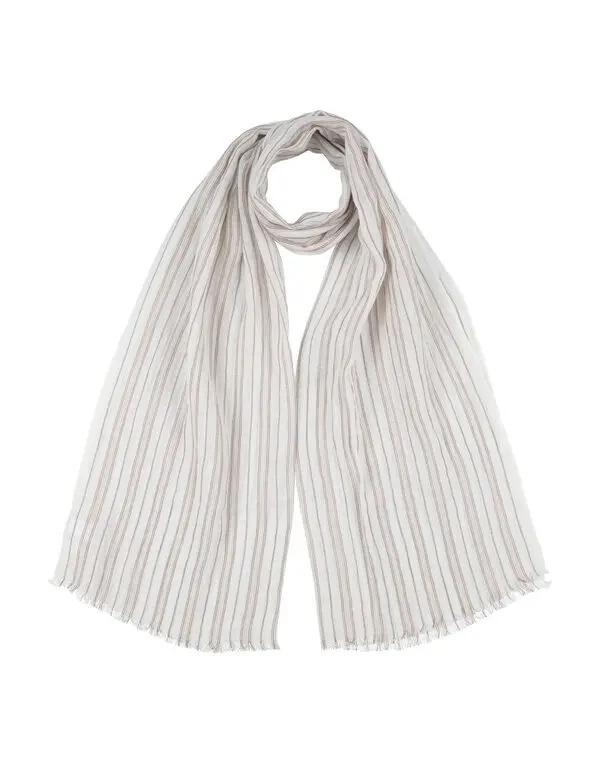 Brunello Cucinelli Scarf Linen, Cotton, Viscose, Polyester - Brown