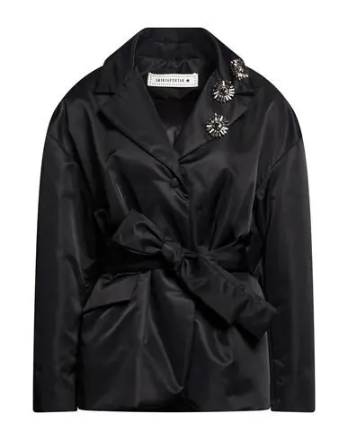 SHIRTAPORTER Nylon Belted Jacket With Brooch Embellishment