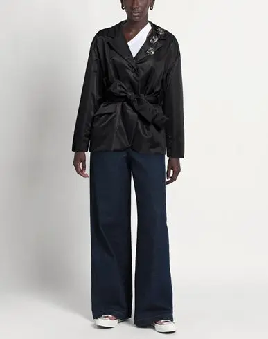 SHIRTAPORTER Nylon Belted Jacket With Brooch Embellishment