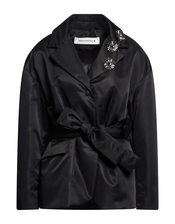 SHIRTAPORTER Nylon Belted Jacket With Brooch Embellishment