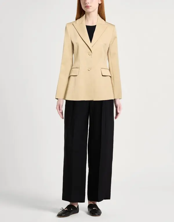 Paul & Joe Single-breasted Blazer In Sand Cotton Elastane