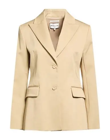 Paul & Joe Single-breasted Blazer In Cotton Elastane - Sand