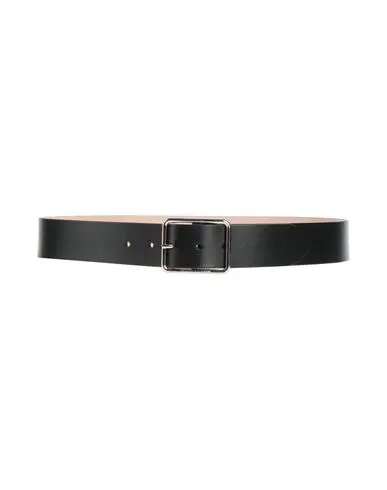 Alexander McQueen Leather Belt - Black