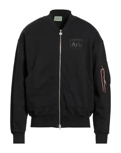 Aries Zip Up Cotton Sweatshirt
