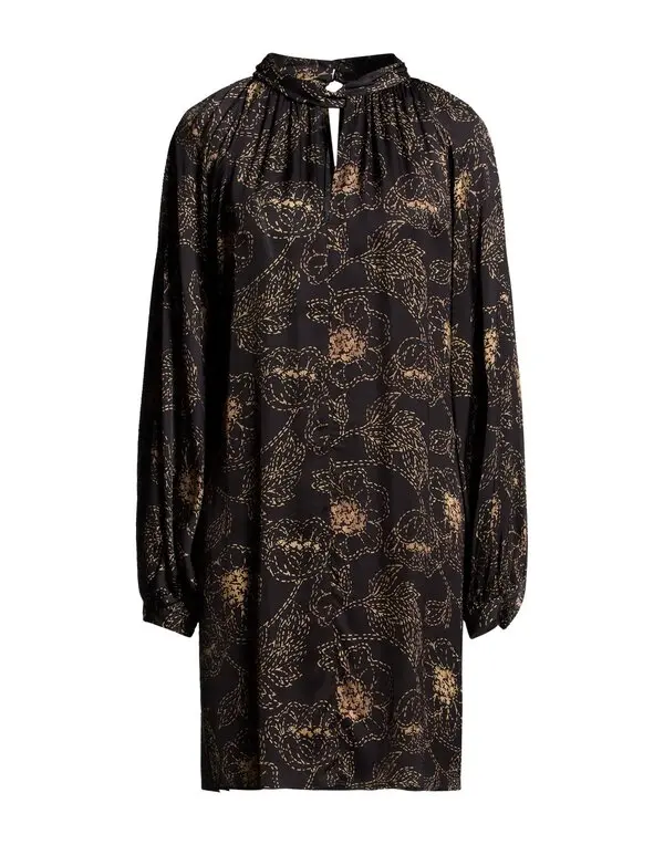 OTTOD'AME Floral-print Long Sleeve Mini Dress