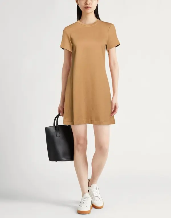 Paul & Joe Cotton Blend Mini Dress - Beige
