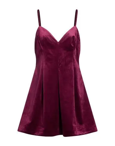 VICOLO Mini Dress In Velvet - Red