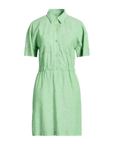 COMPAGNIA ITALIANA Linen & Cotton Mini Dress - Green