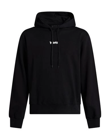DISCLAIMER Cotton French Terry Hoodie With Drawstring - Black